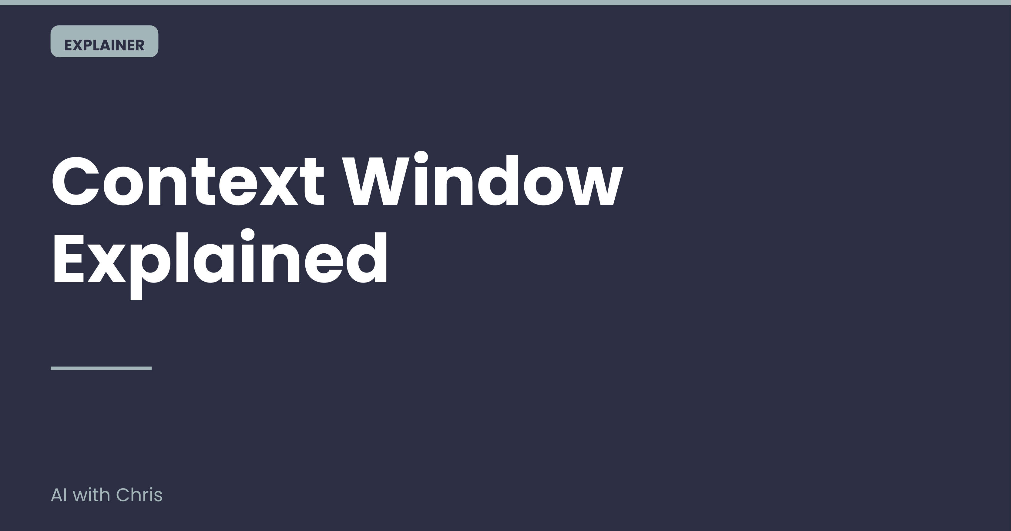 What Is Claude's Context Window (And Why Should You Care)? | AI with Chris